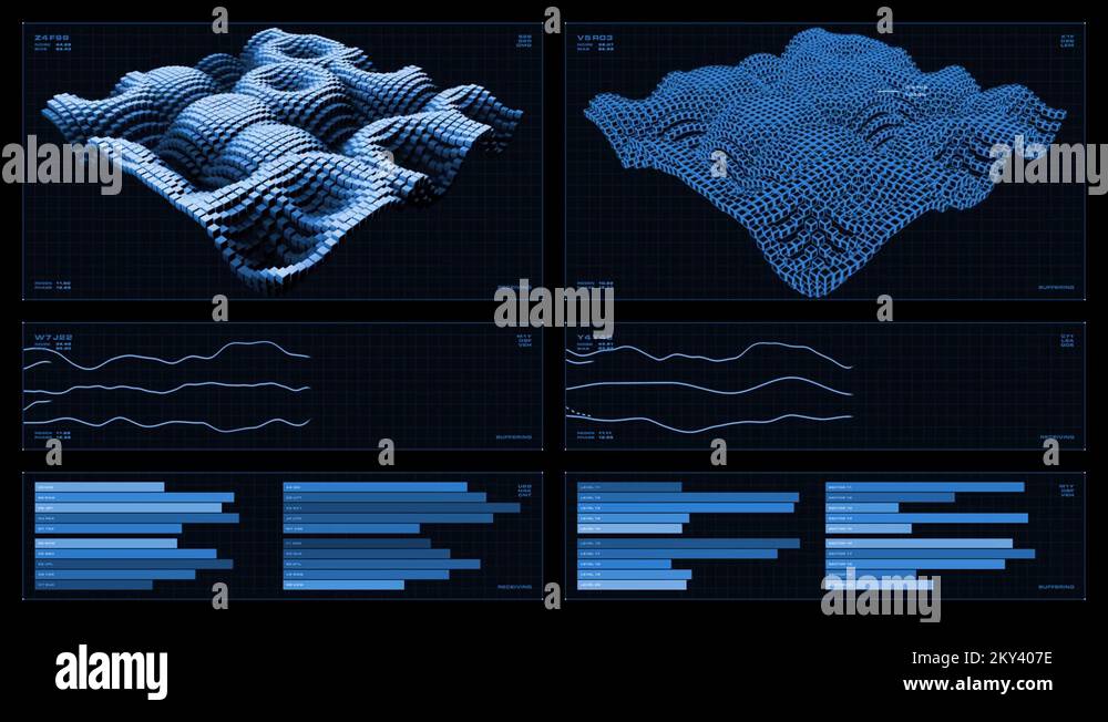 Monochromatic visual display: visualization, graphs, readouts ...