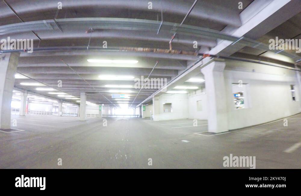 TIme lapse. POV-Driving inside parking structure of IKEA Stock Video ...