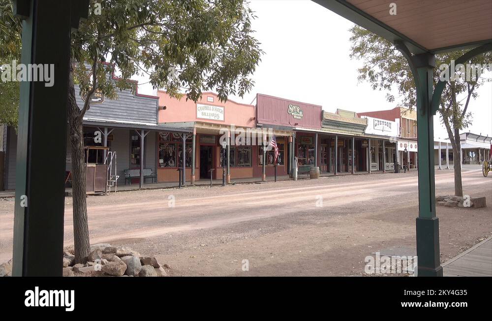 Restored buildings on street in historic Tombstone, Arizona, USA Stock ...
