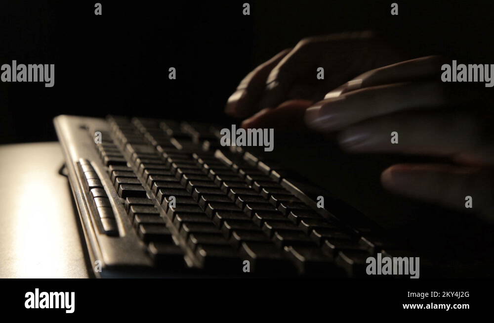 Typing on keyboard night dark Stock Videos & Footage - HD and 4K Video ...