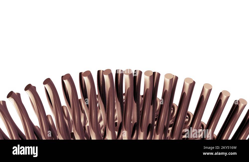 moving rotating golden bronze metal gears chain elements seamless loop ...