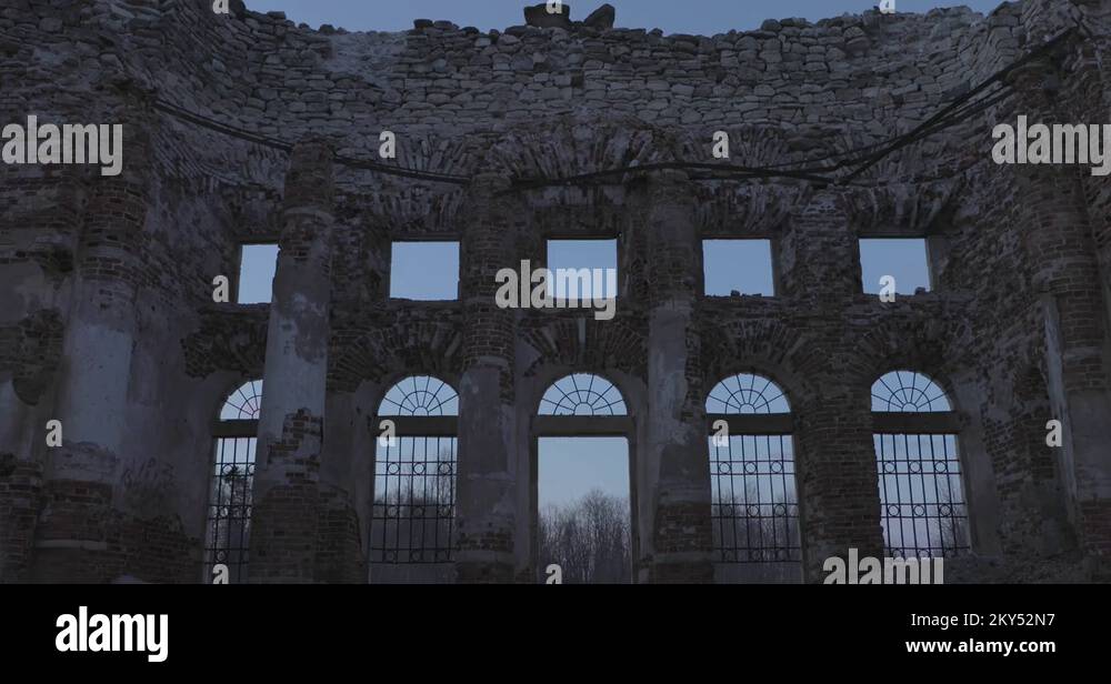 Ruins Church of the Holy Trinity in the village of Pyataya Gora ...