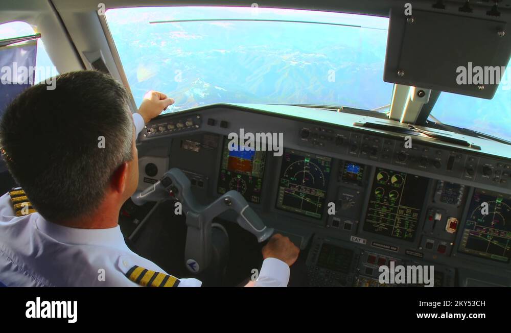 Commercial pilot in cockpit Stock Videos & Footage - HD and 4K Video ...