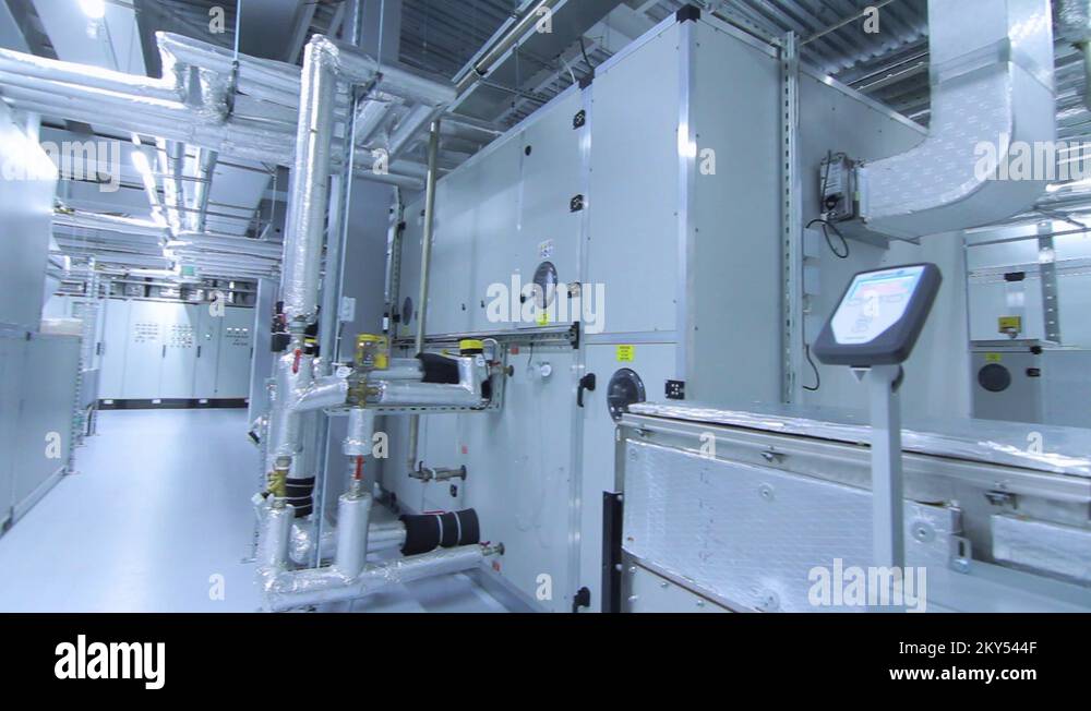 Pharmaceutical factory. Medical factory interior. Modern industrial ...