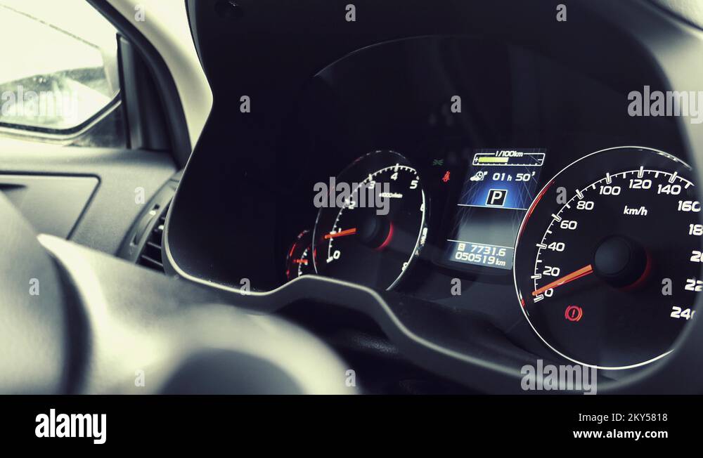 Car dashboard speedometer and tachometer Stock Videos & Footage - HD ...