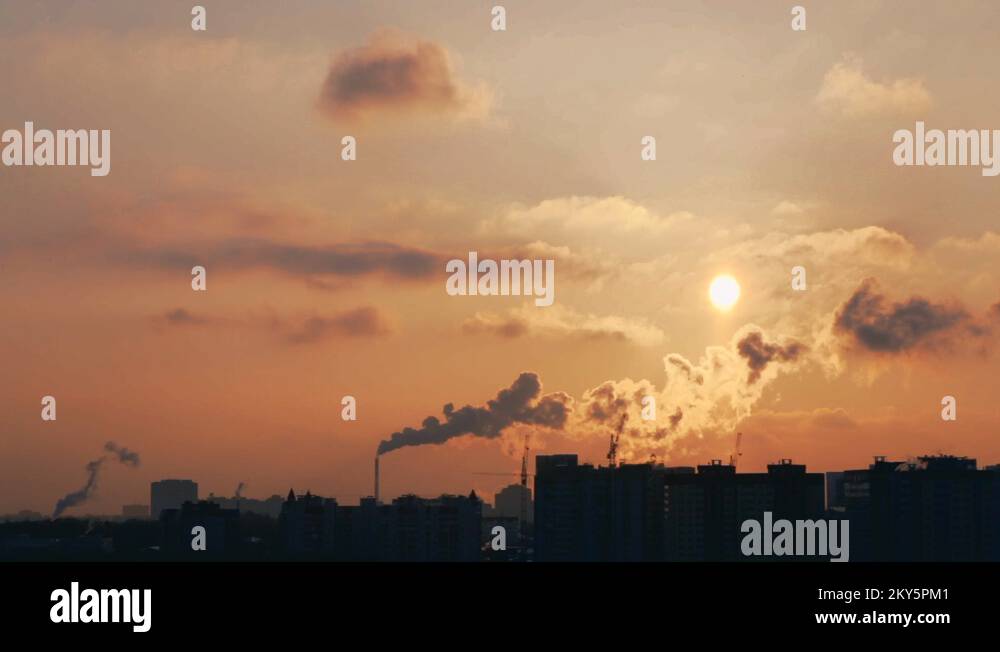Clouds sunset pollution chimneys Stock Videos & Footage - HD and 4K ...