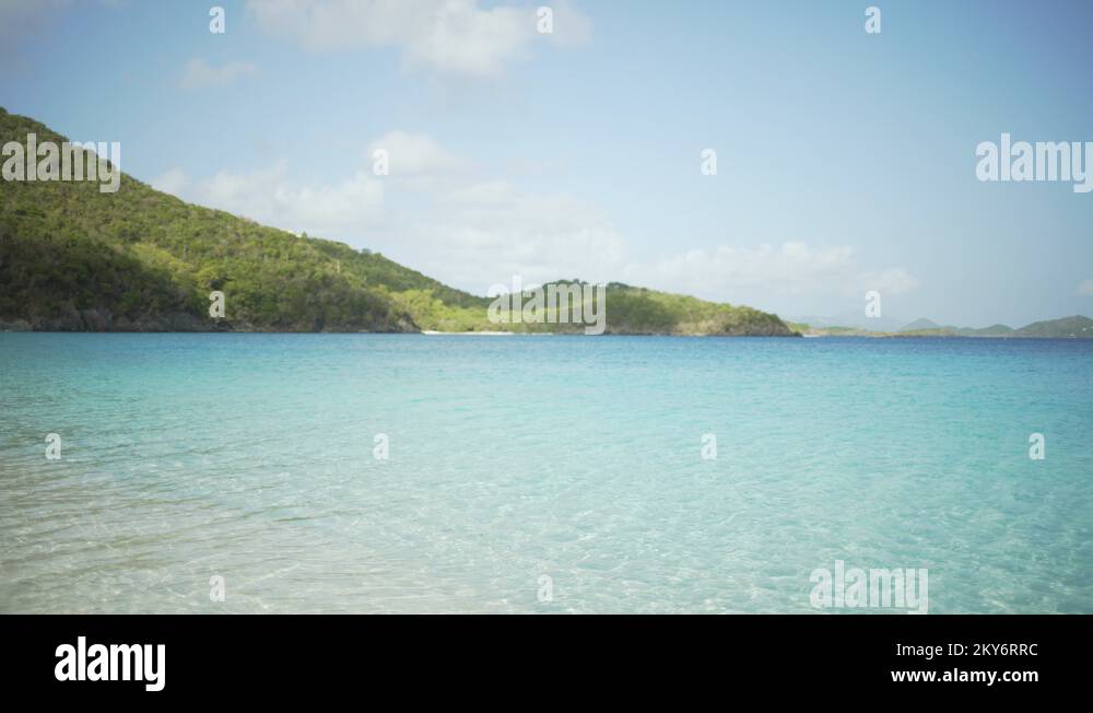 Background Plate of A peninsula off of St John's in the Caribbean ...