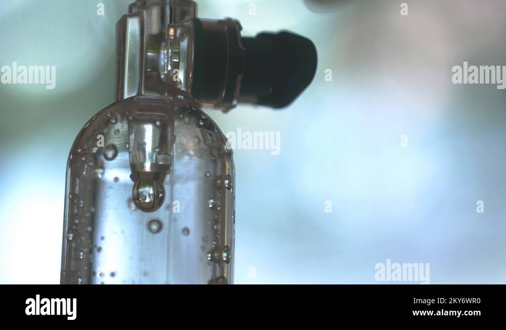 Infusion system drip chamber. Intravenous drip of medicine at the ...