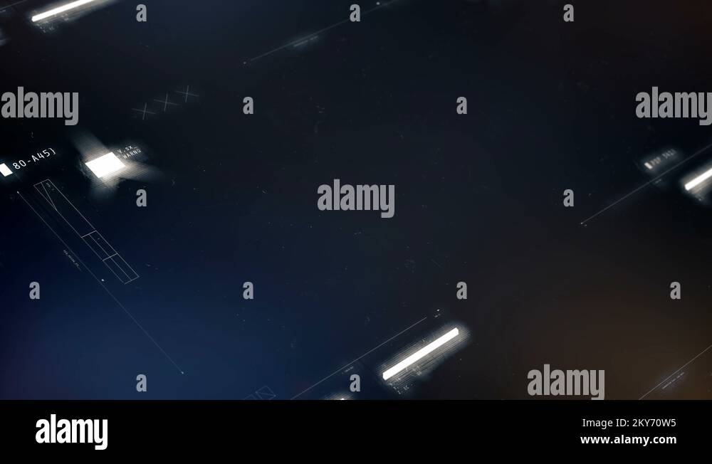 Warning Firewall Breach System Message On Screen Hacking Detected Stock Video Footage Alamy