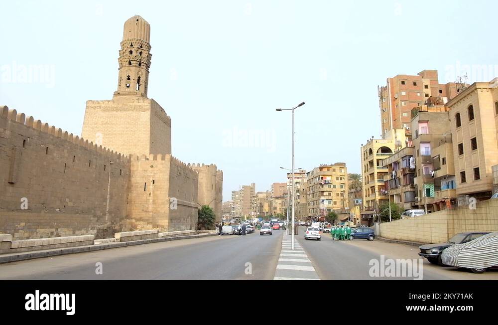 Ramparts of old Cairo, Egypt Stock Video Footage - Alamy