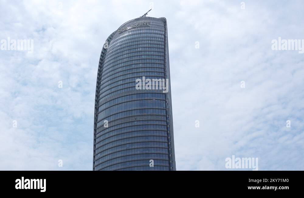 Xiamen Shimao Strait Building Petronas Twin Towers Stock Video Footage ...