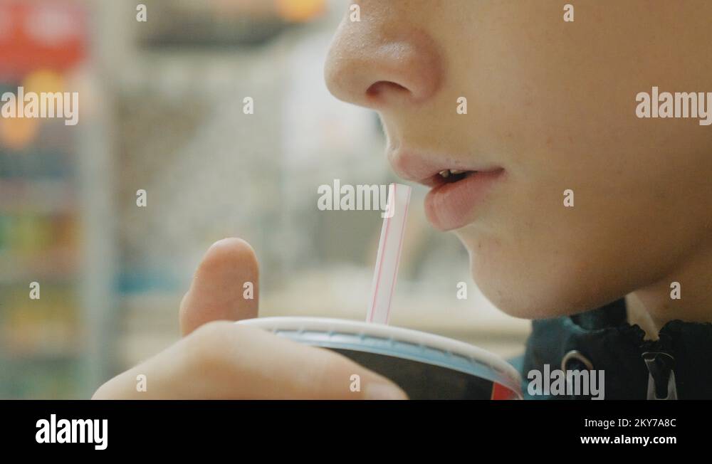 Obese fat boy drinking cola isolated on white background, junk food ...