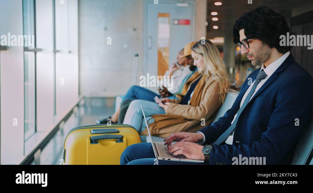 Airport terminal waiting room Stock Videos & Footage - HD and 4K Video ...