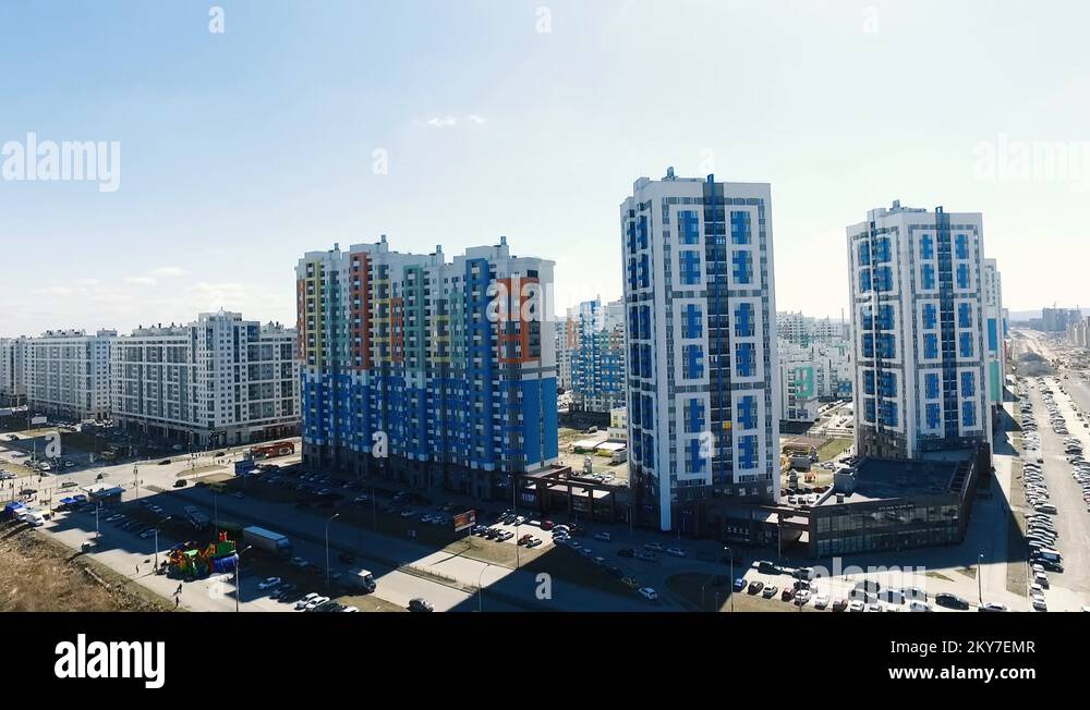 Balconies modern apartment building new development area Stock Videos ...