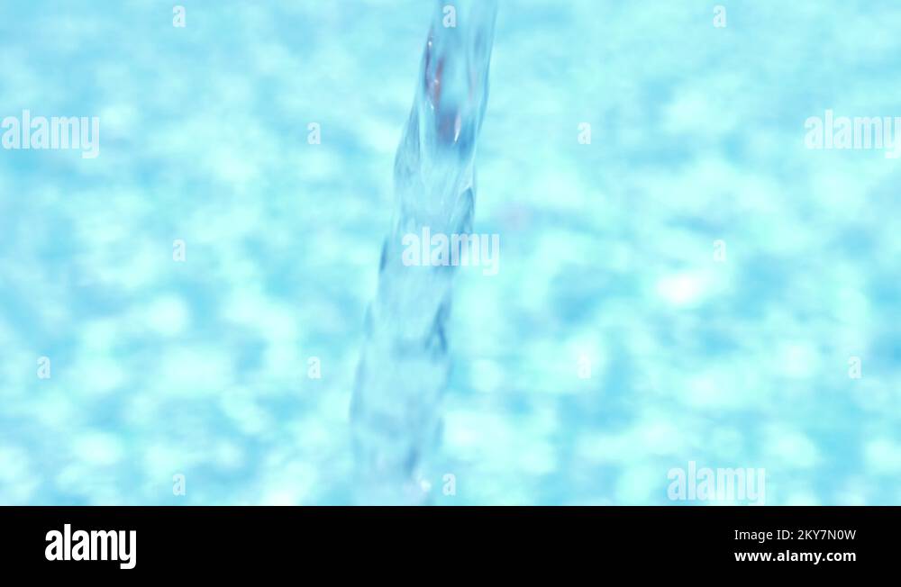 Pool Water Background Loop. water flows into the pool from the hose ...