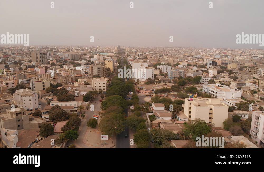 African city aerial: Dakar, Senegal Stock Video Footage - Alamy