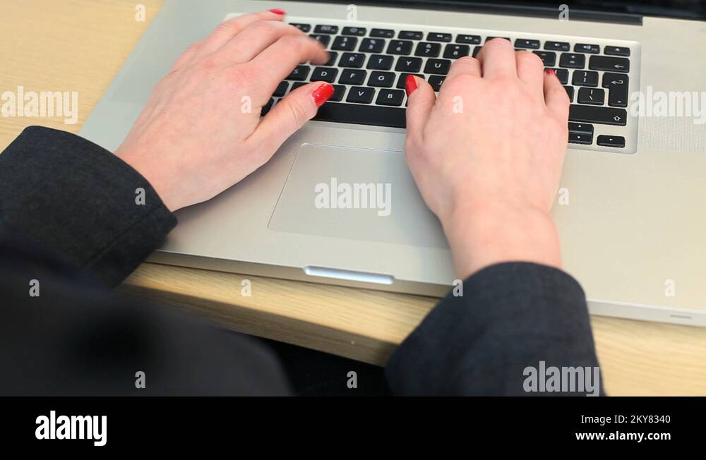 Female typing Stock Videos & Footage - HD and 4K Video Clips - Alamy
