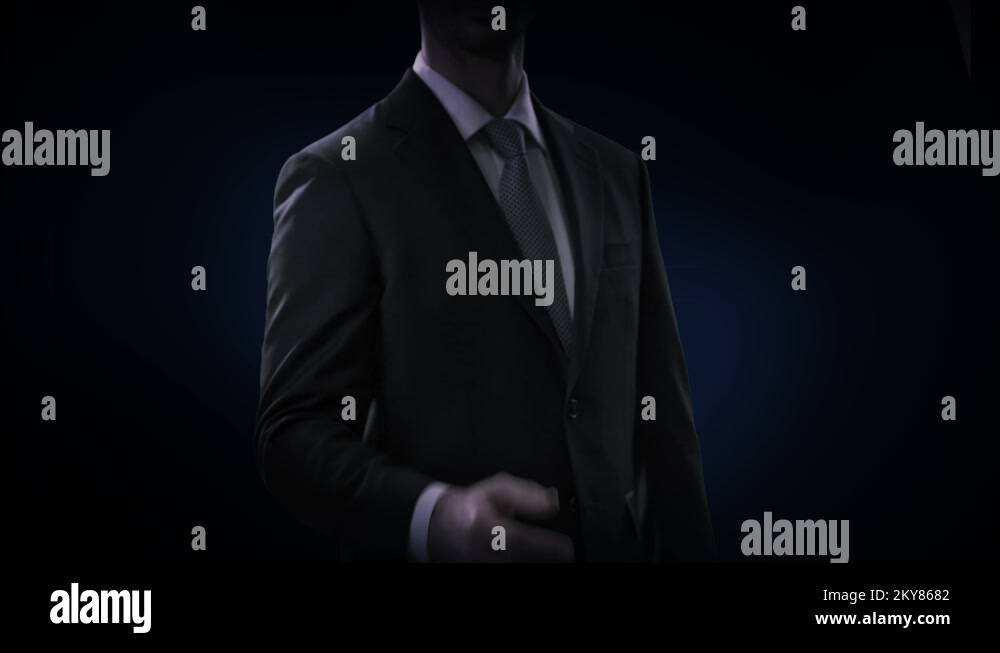 Businessman opens palm, Fin-tech icon various graph. Futuristic. 4k ...