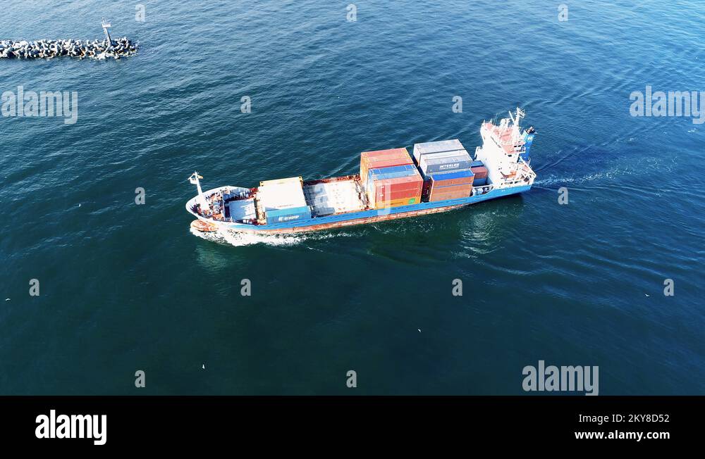 Cargo container ship aerial Stock Videos & Footage - HD and 4K Video ...