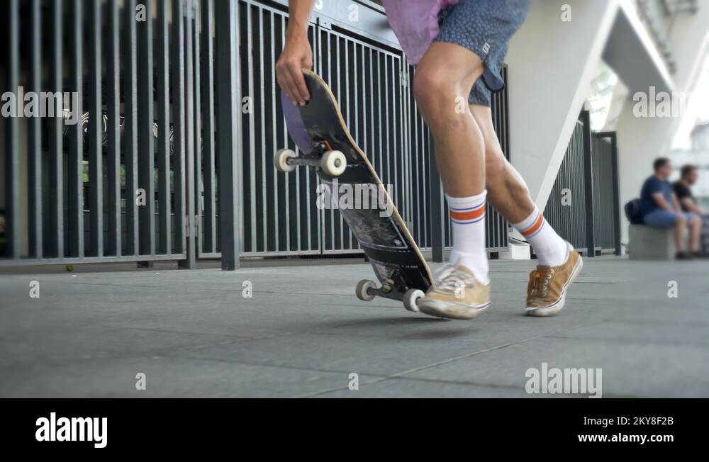 Skateboard feet legs in Stock Videos & Footage - HD and 4K Video Clips ...