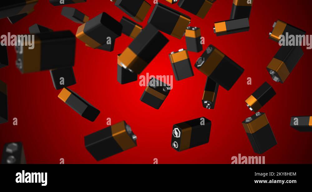 9 volt battery loop Stock Video Footage - Alamy