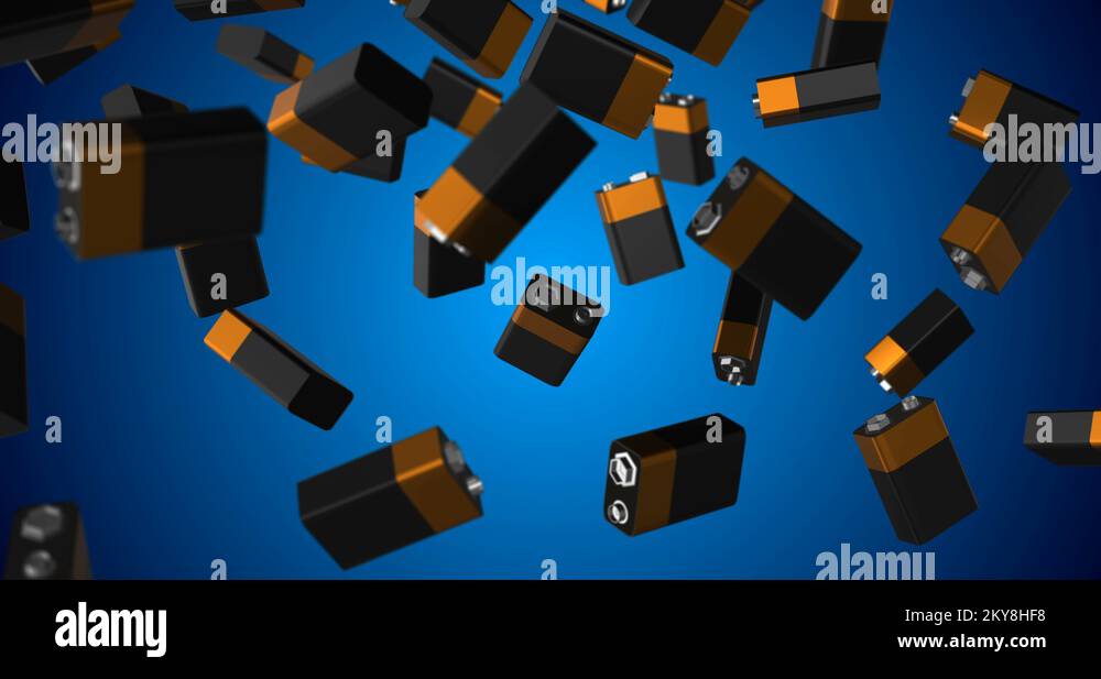 9 volt battery loop Stock Video Footage - Alamy