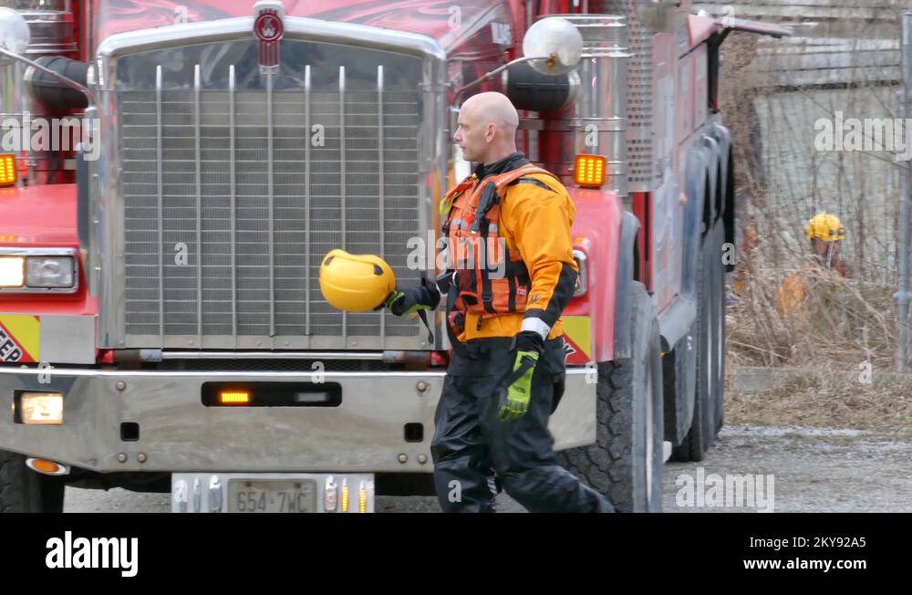 Search and rescue technicians wearing wet uniforms - 24fps 1080p Stock ...