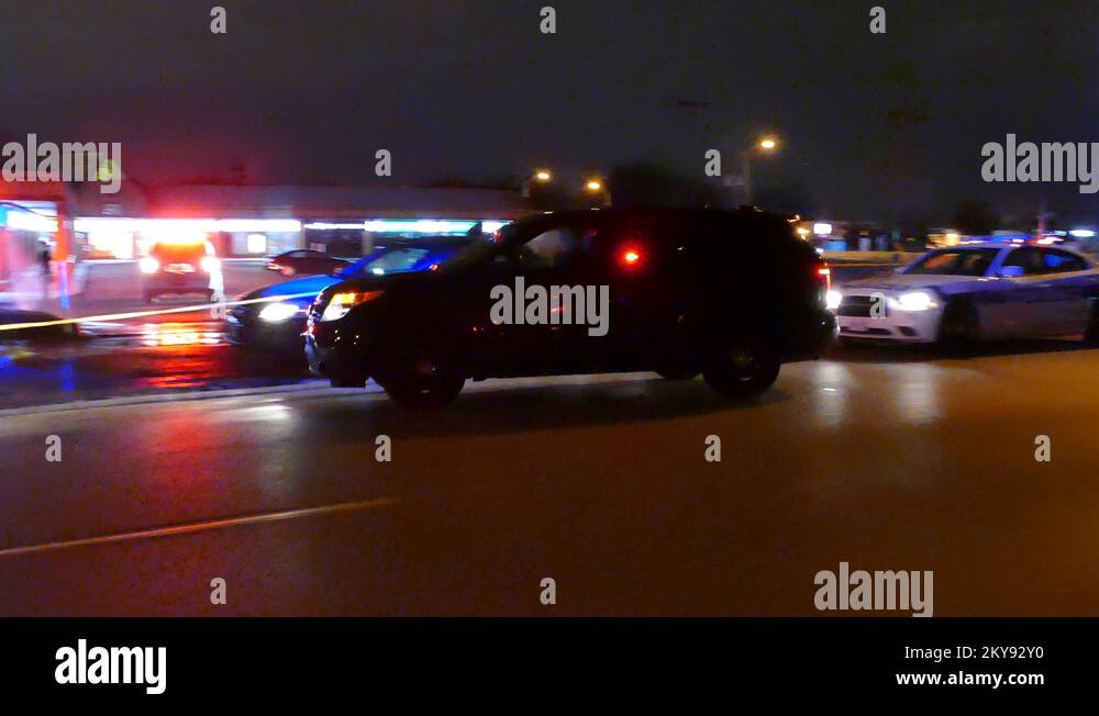 Police K9 Unit Leaving Crime Scene - 24fps 1080p Stock Video Footage ...