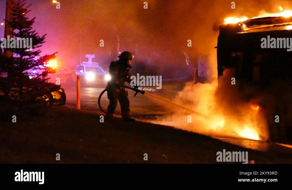 Fireman bus Stock Videos & Footage - HD and 4K Video Clips - Alamy