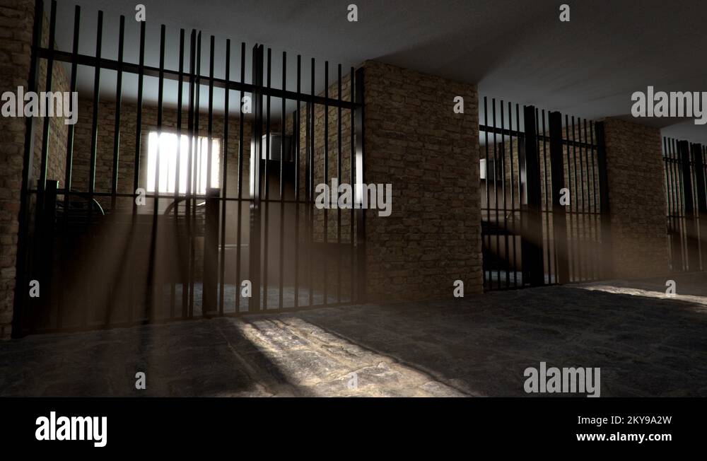 Prison corridor looping animation Stock Video Footage - Alamy