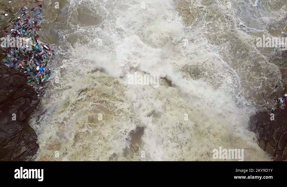 Plastic pollution floating rubbish objects Stock Videos & Footage - HD ...