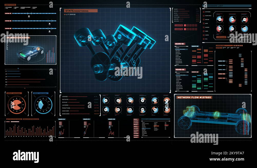 Rotating engine piston valve, Electronic, hybrid car in display ...