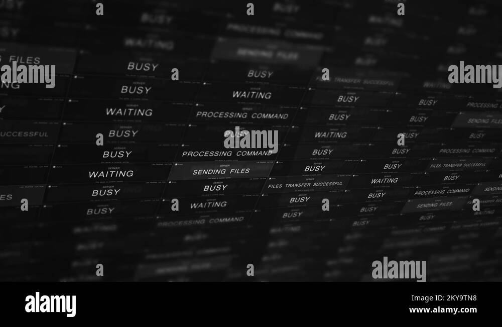 Black and White Computerized network file management system Stock Video ...