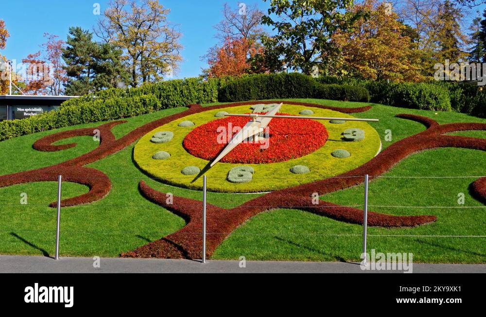 Flower clock geneva Stock Videos & Footage - HD and 4K Video Clips - Alamy