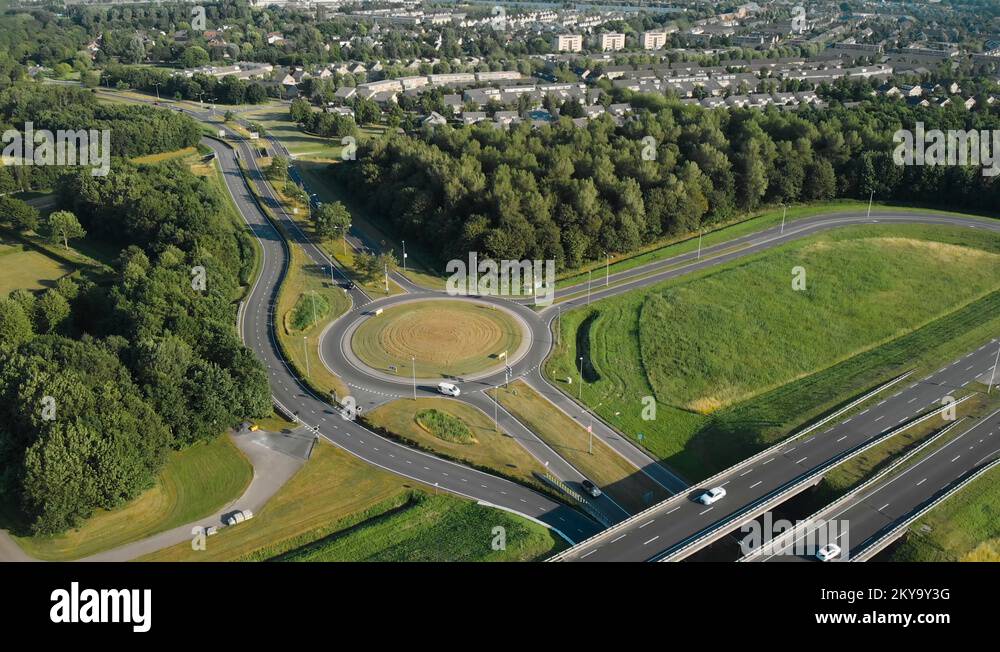 Road junction roundabout Stock Videos & Footage - HD and 4K Video Clips ...