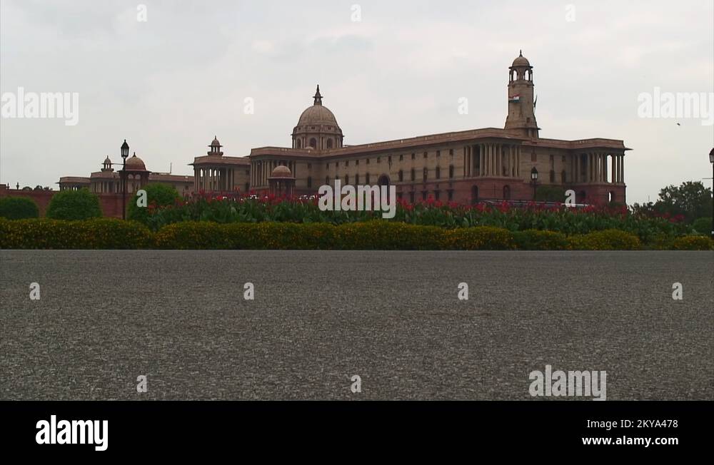 Indian parliament building new delhi Stock Videos & Footage - HD and 4K ...