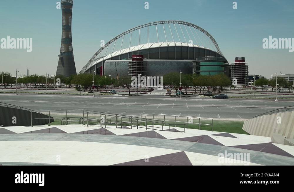 Doha khalifa stadium torch Stock Videos & Footage - HD and 4K Video ...