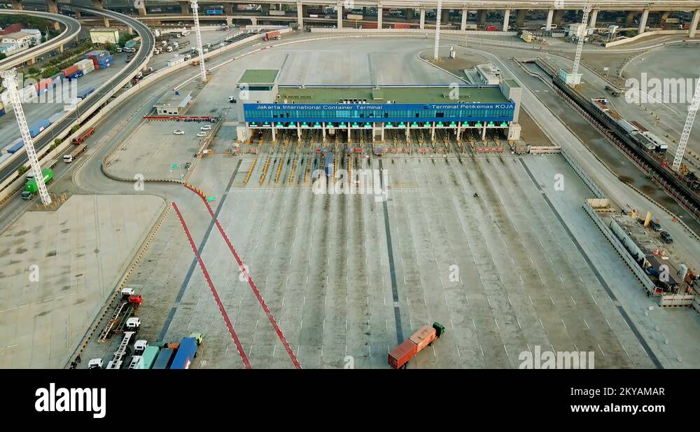 Jakarta international container terminal Stock Videos & Footage - HD ...