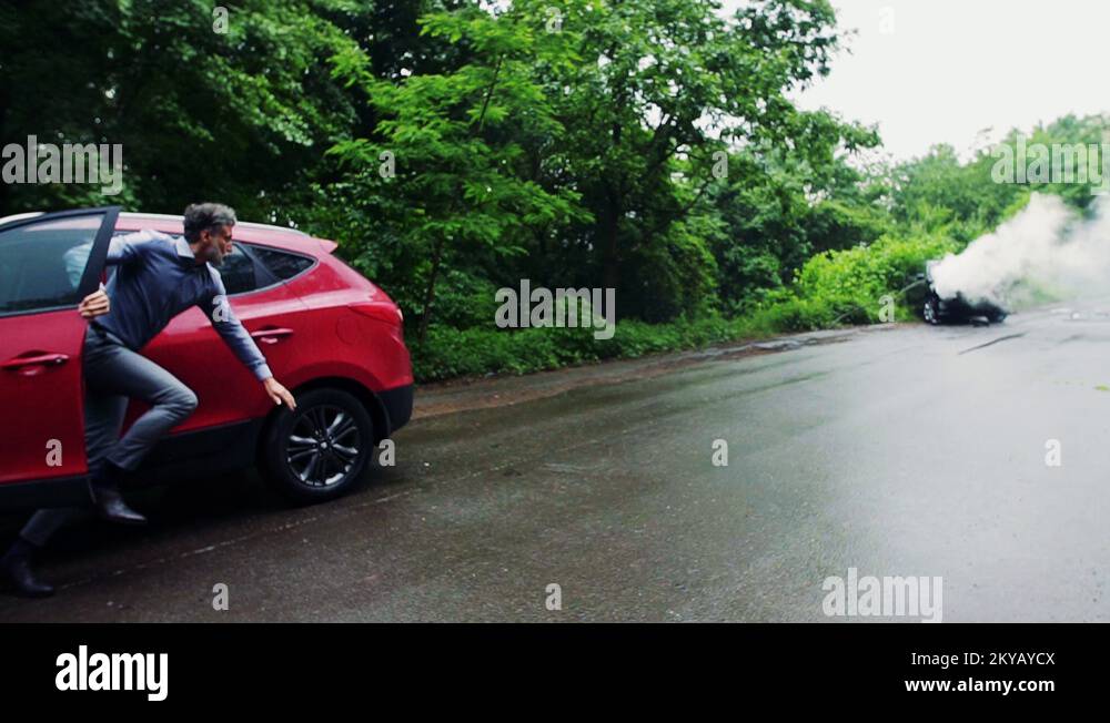 Man running car accident Stock Videos & Footage - HD and 4K Video Clips ...