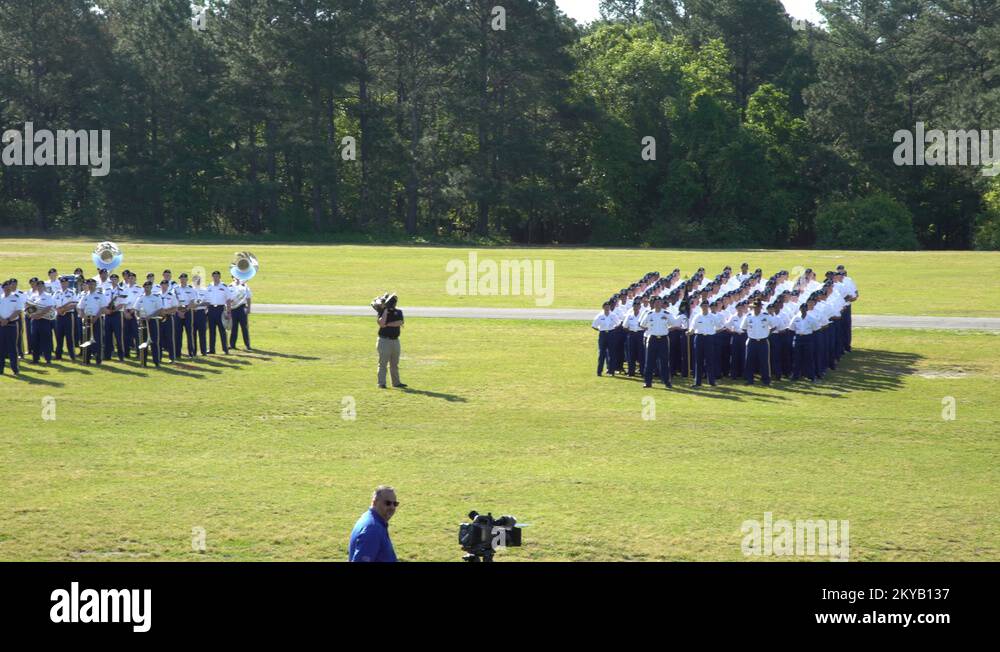U.S. ARMY cadets at Fort Jackson Training Center during graduation ...