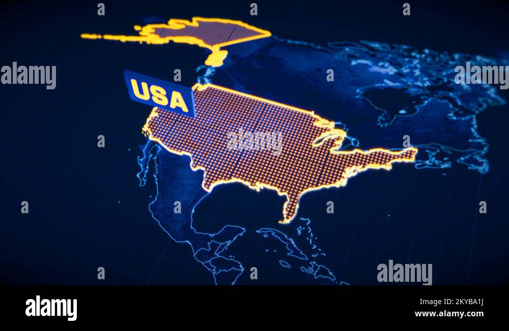 Usa outline map Stock Videos & Footage - HD and 4K Video Clips - Alamy