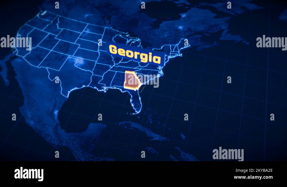 Atlanta outline map Stock Videos & Footage - HD and 4K Video Clips - Alamy