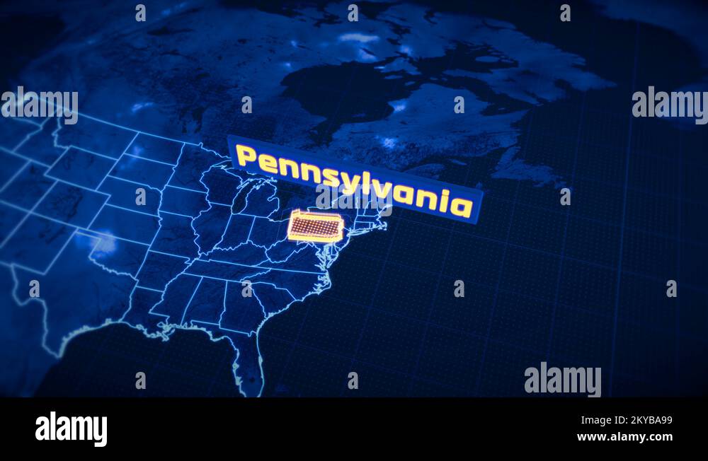 Map of pennsylvania state Stock Videos & Footage - HD and 4K Video ...
