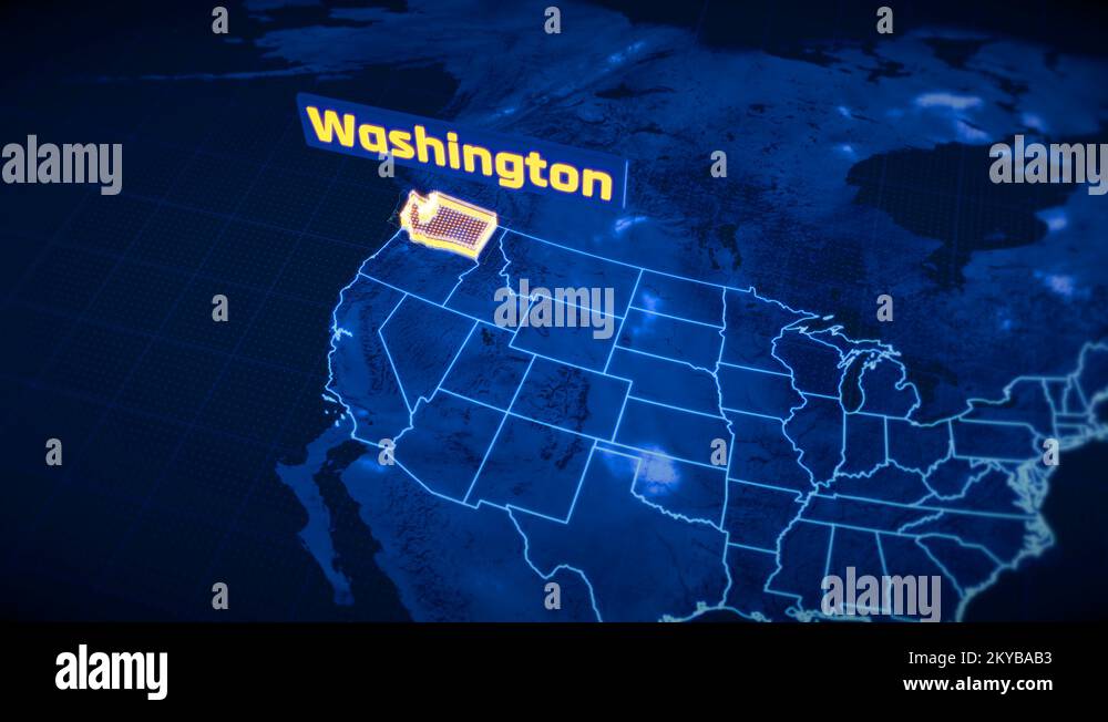 Seattle washington state map Stock Videos & Footage - HD and 4K Video ...