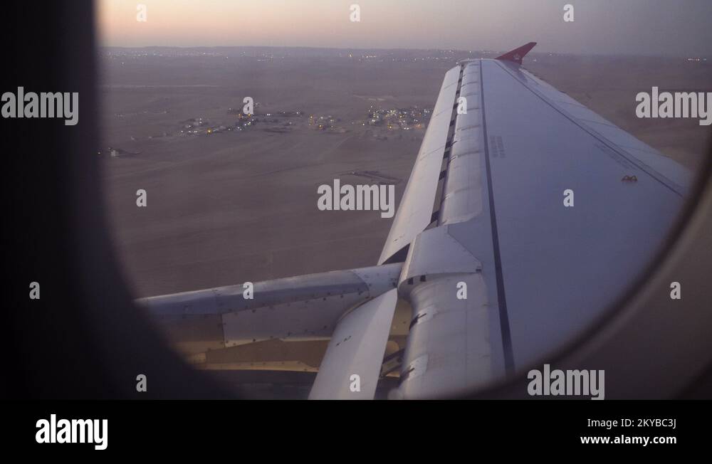 Landing in Amman Queen Alia International Airport Stock Video Footage ...