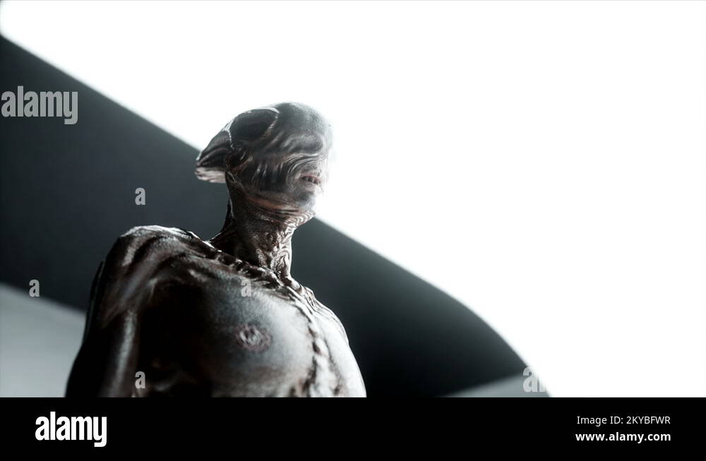 Scary, horror monster. Fear concept. Realistic 4K animation Stock Video ...