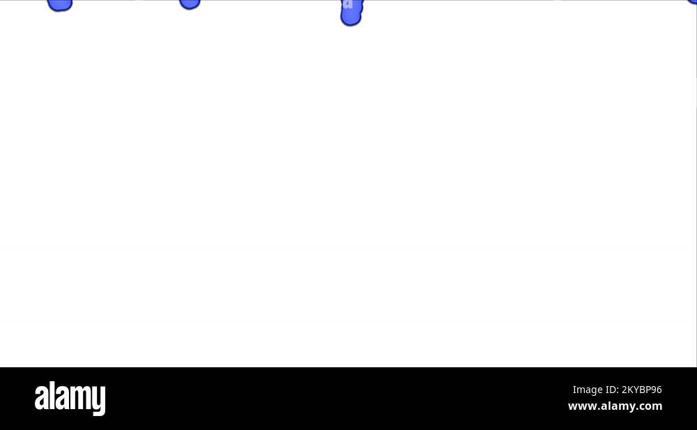 Animation of filling screen with a viscous liquid. Transition animation ...