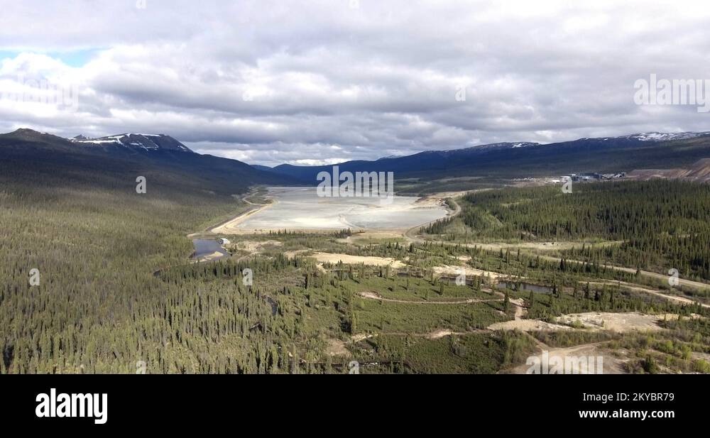 Mine tailings pond aerial Stock Videos & Footage - HD and 4K Video ...