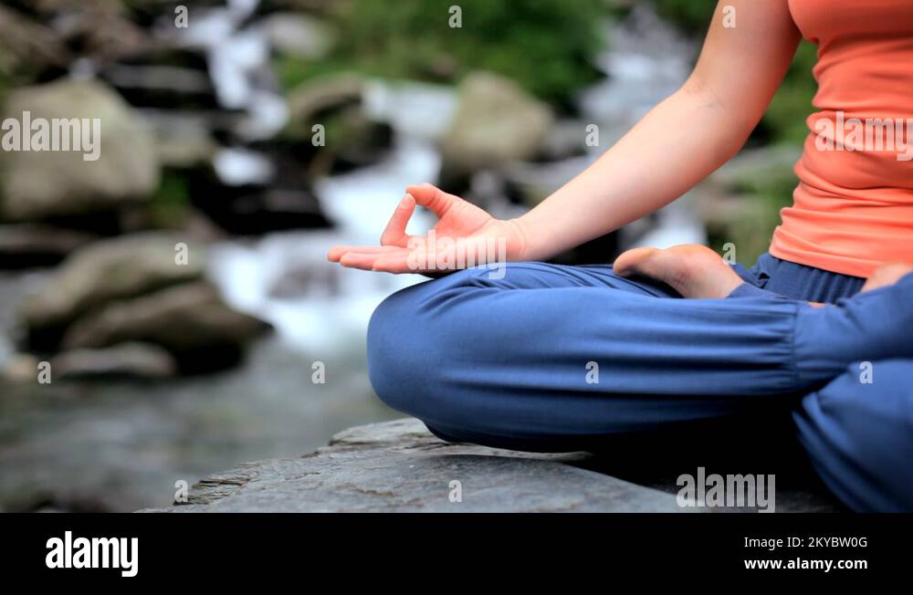 Padmasana lotus pose Stock Videos & Footage - HD and 4K Video Clips - Alamy
