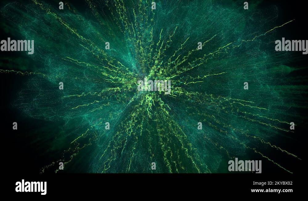 Superdetailed particle explosion / Confetti explosion / Big bang Stock ...